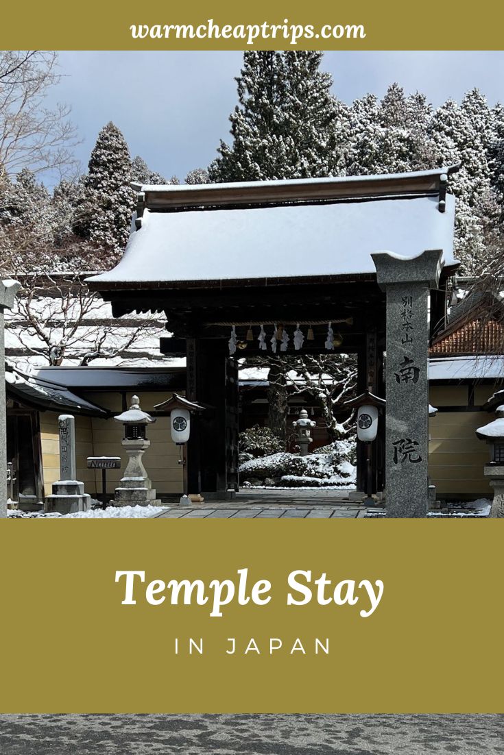 Temple stay in Japan - WarmCheapTrips